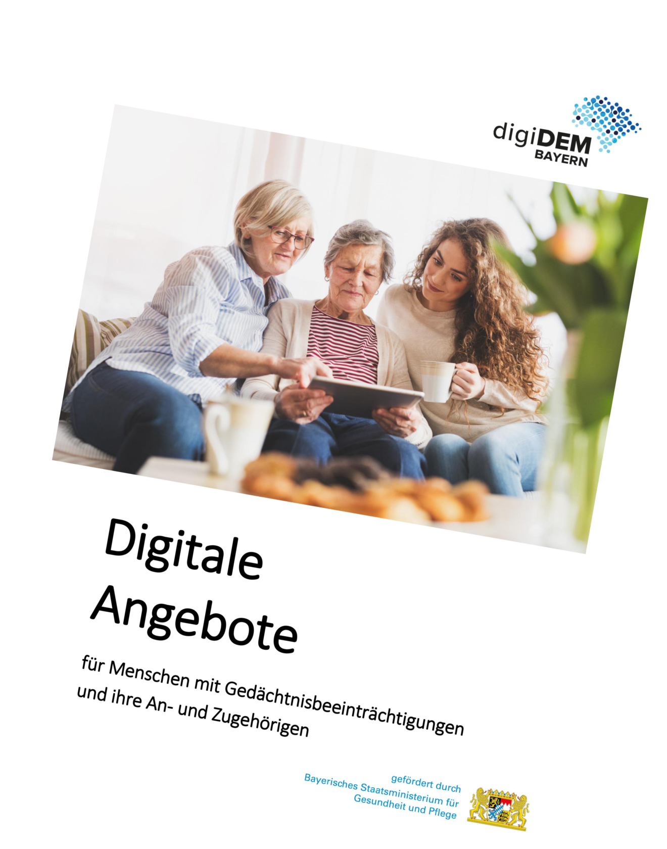 Neue Demenz-Broschüre informiert über digitale Angebote – digiDEM Bayern